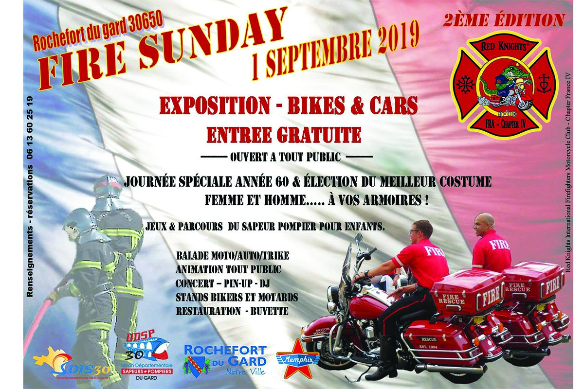 Journée Fire Sunday organisée par le Moto Club des pompiers (...)
