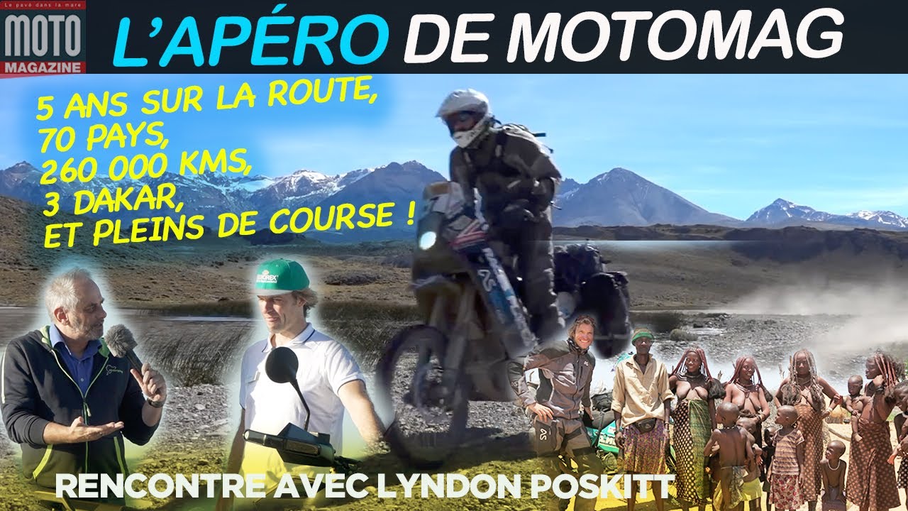 Lyndon Poskitt, pilote et aventurier moto : un apéro avec Motomag